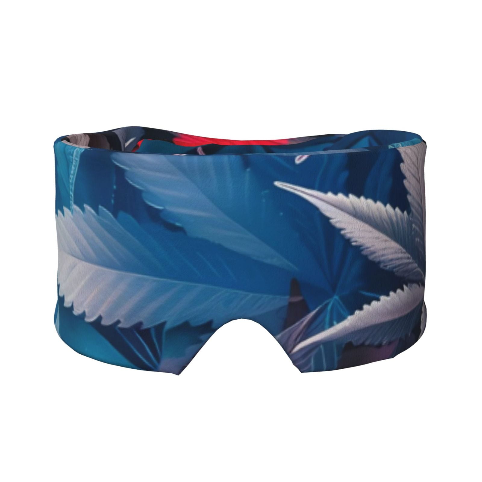 Rocae Red And Blue Leaves for Sleep Mask for Sleeping, Soft and Skin ...