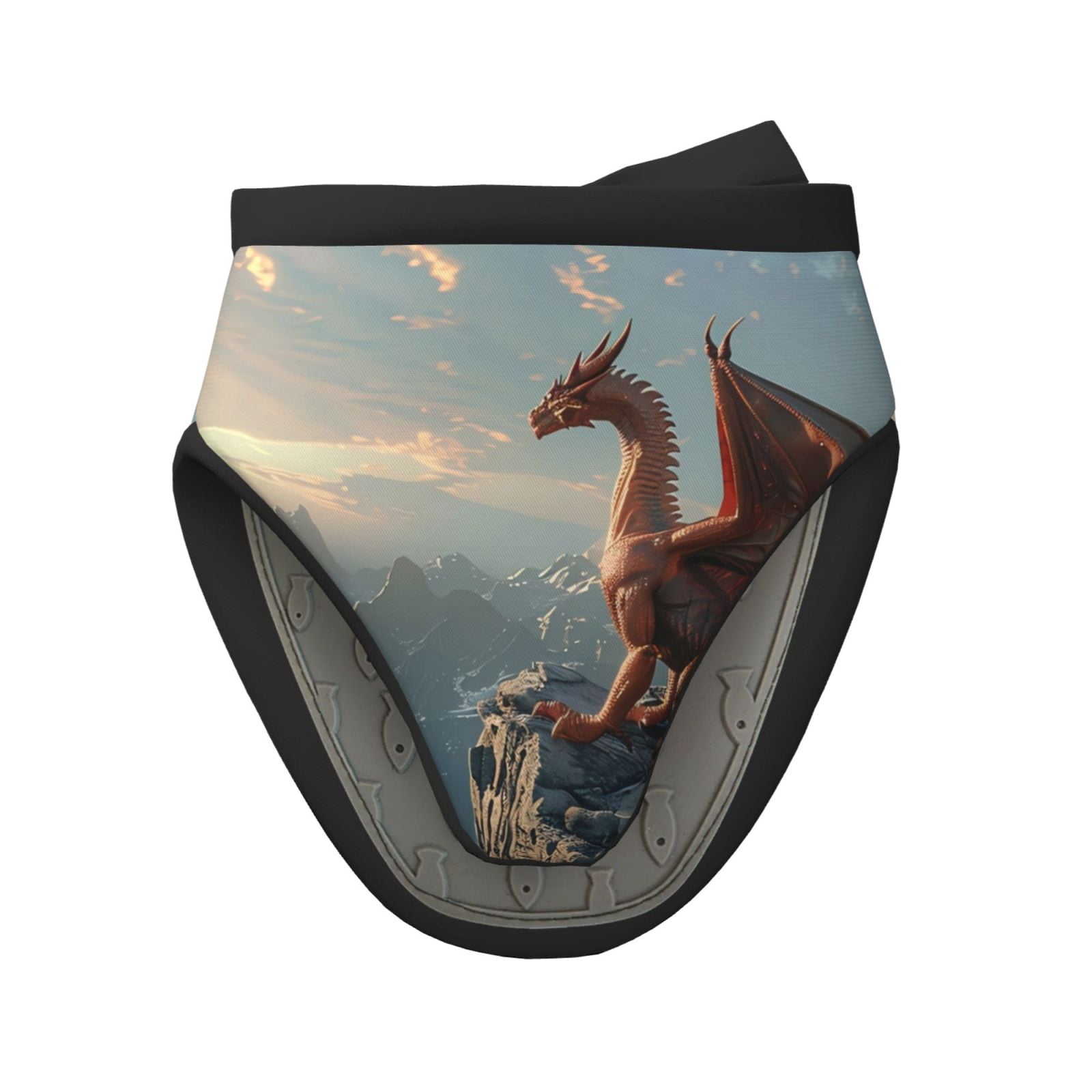 Rocae Red Dragon Mountain Sunrise for Mini Oven Mitts Rubber Oven Glove ...