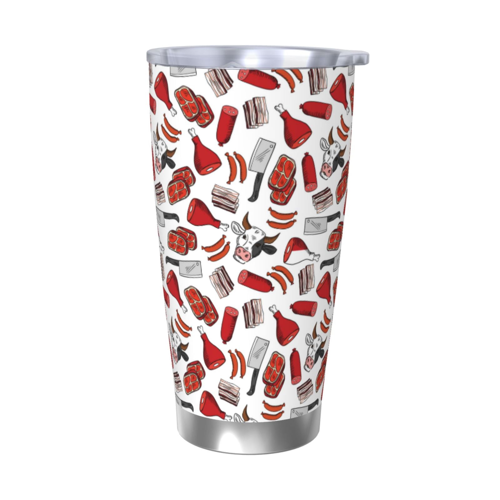 Rocae Red Food for 20 Ounces Stainless Steel Insulted Tumbler Car Cup Drink Mug Inspirational ...