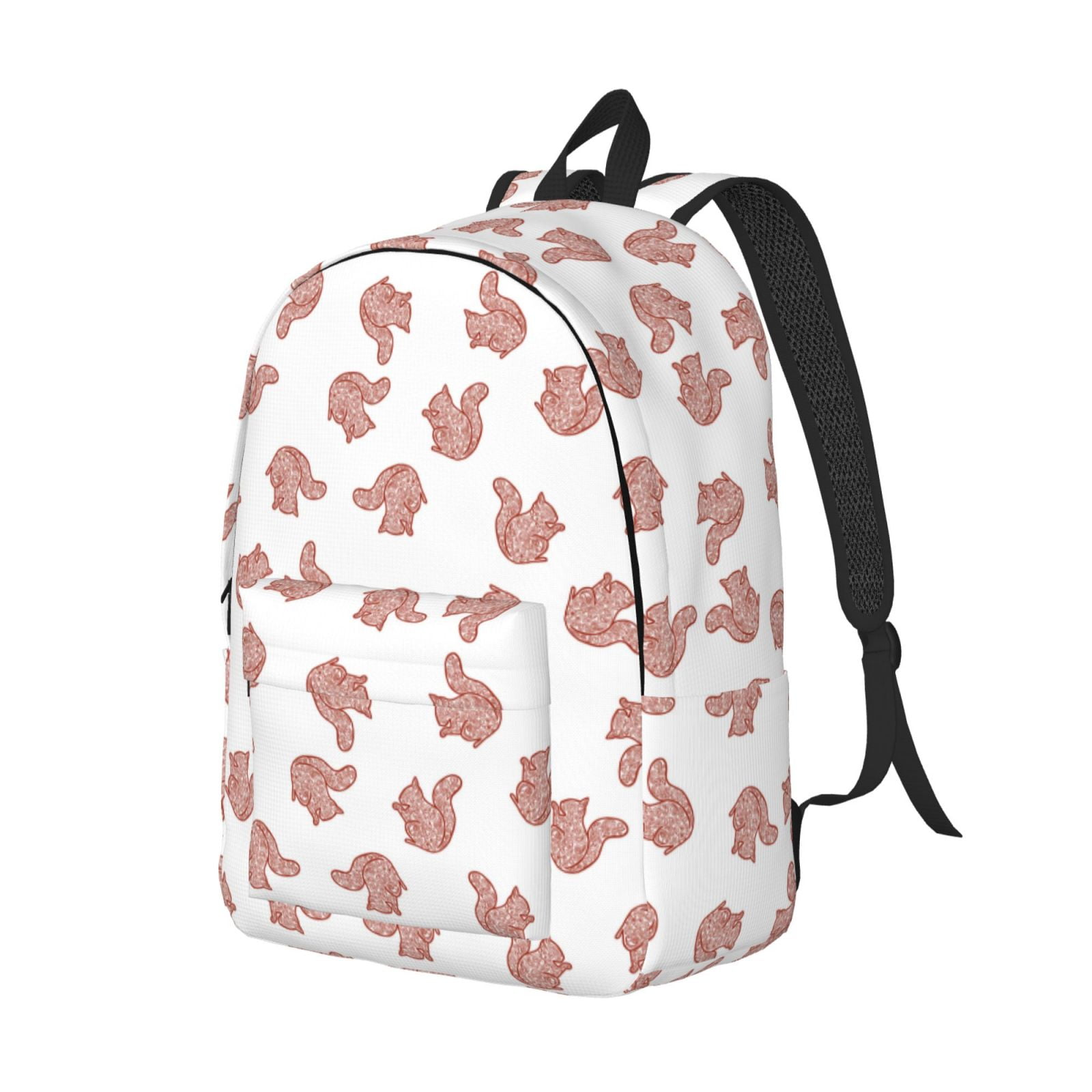 Rocae Red Fox for Durable Canvas Backpack Leisure Large Bag Travel ...