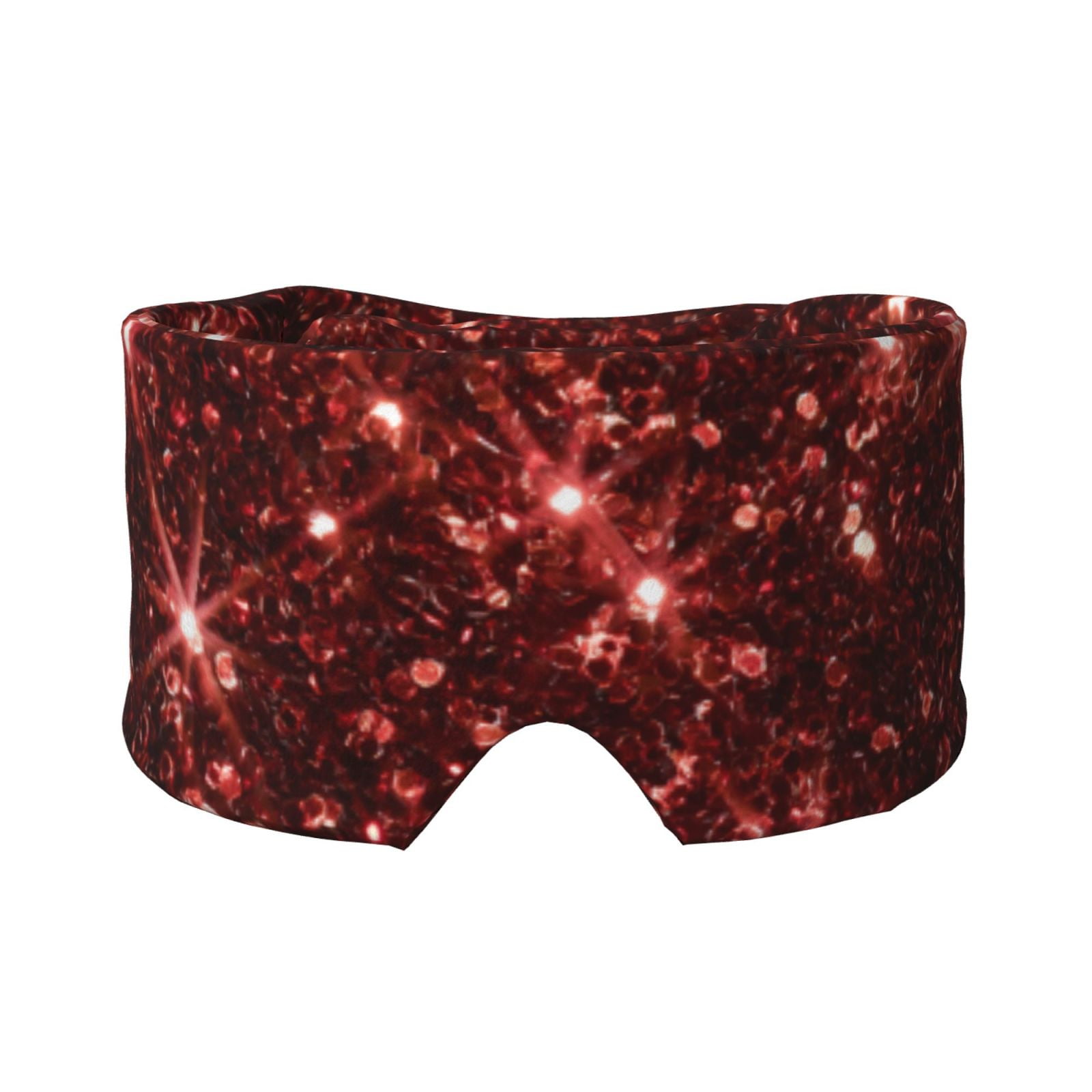 Rocae Red Glitter Texture for Sleep Mask for Sleeping, Soft and Skin ...