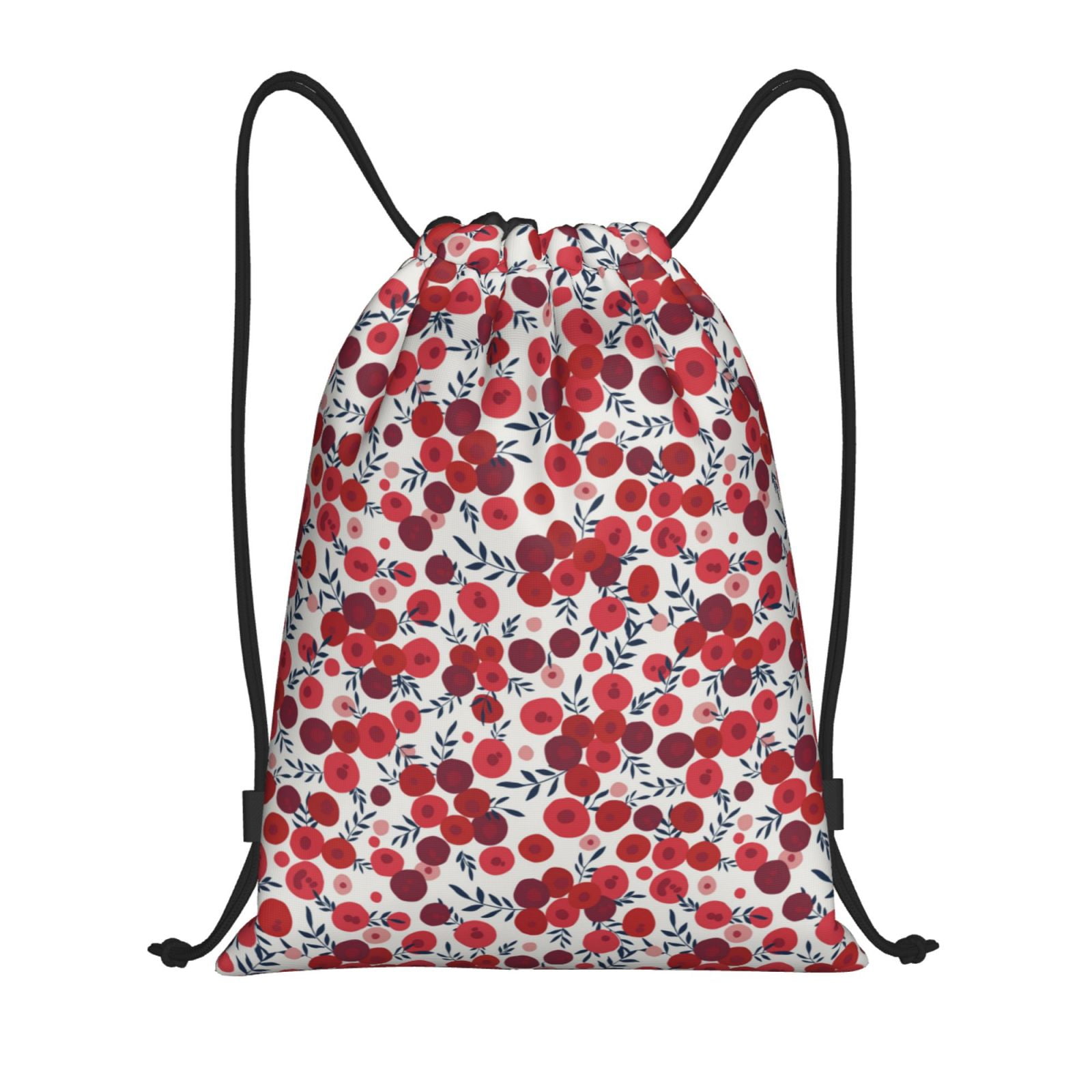 Rocae Red Hawthorn for Gym Bag Drawstring Bags Gym Backpack for Gym ...