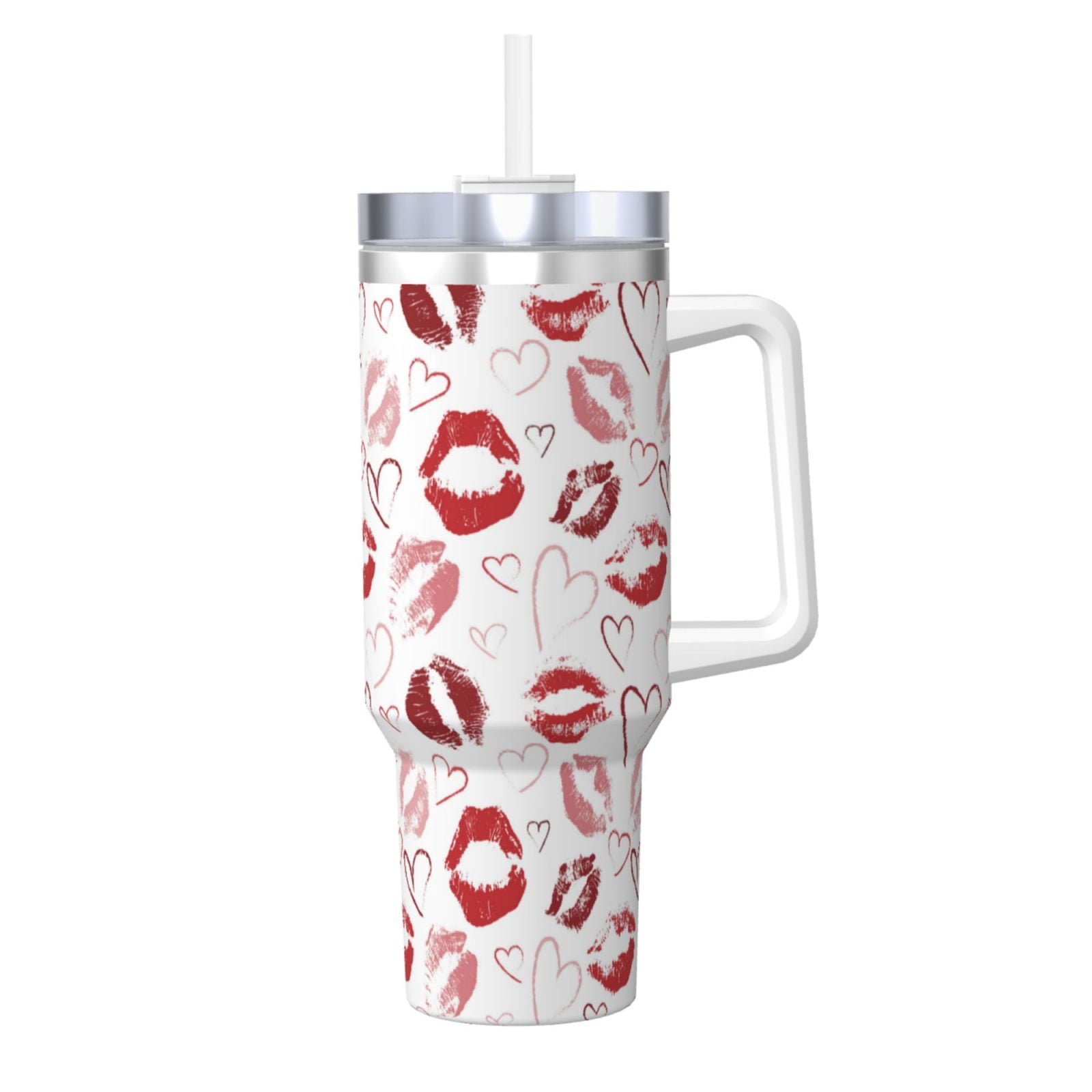 Rocae Red Lips for 40OZ Ice Bully With Handle Keeps Drinks Hot or Cold ...