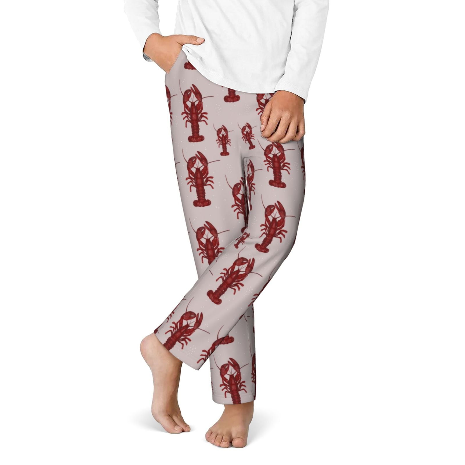 Rocae Red Lobster With Claws for Teenagers' Pajama Pants,Girls lounge ...