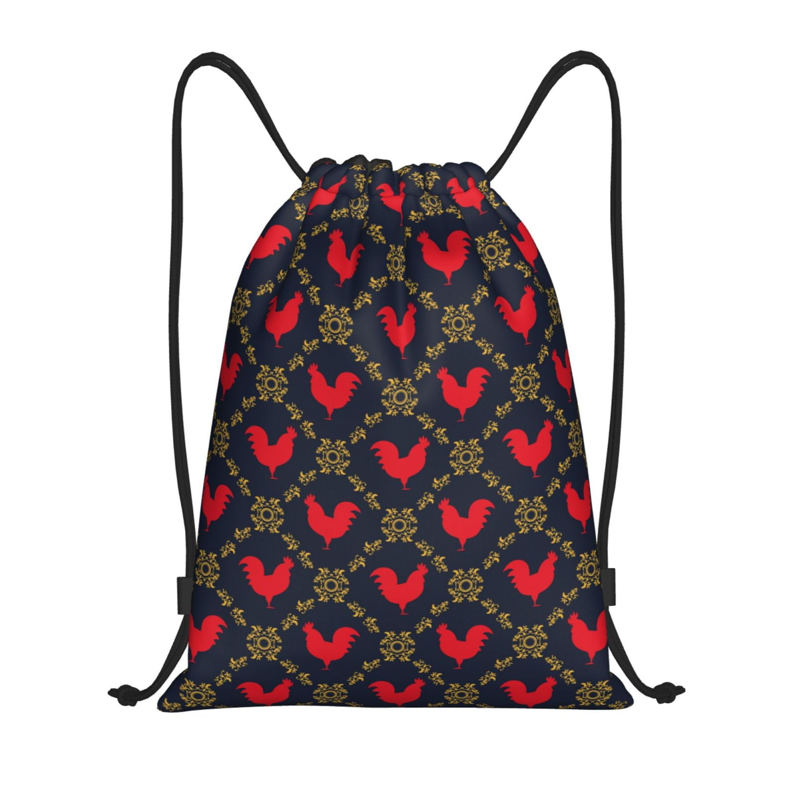 Rocae Red Rooster for Gym Bag Drawstring Bags Gym Backpack for Gym ...