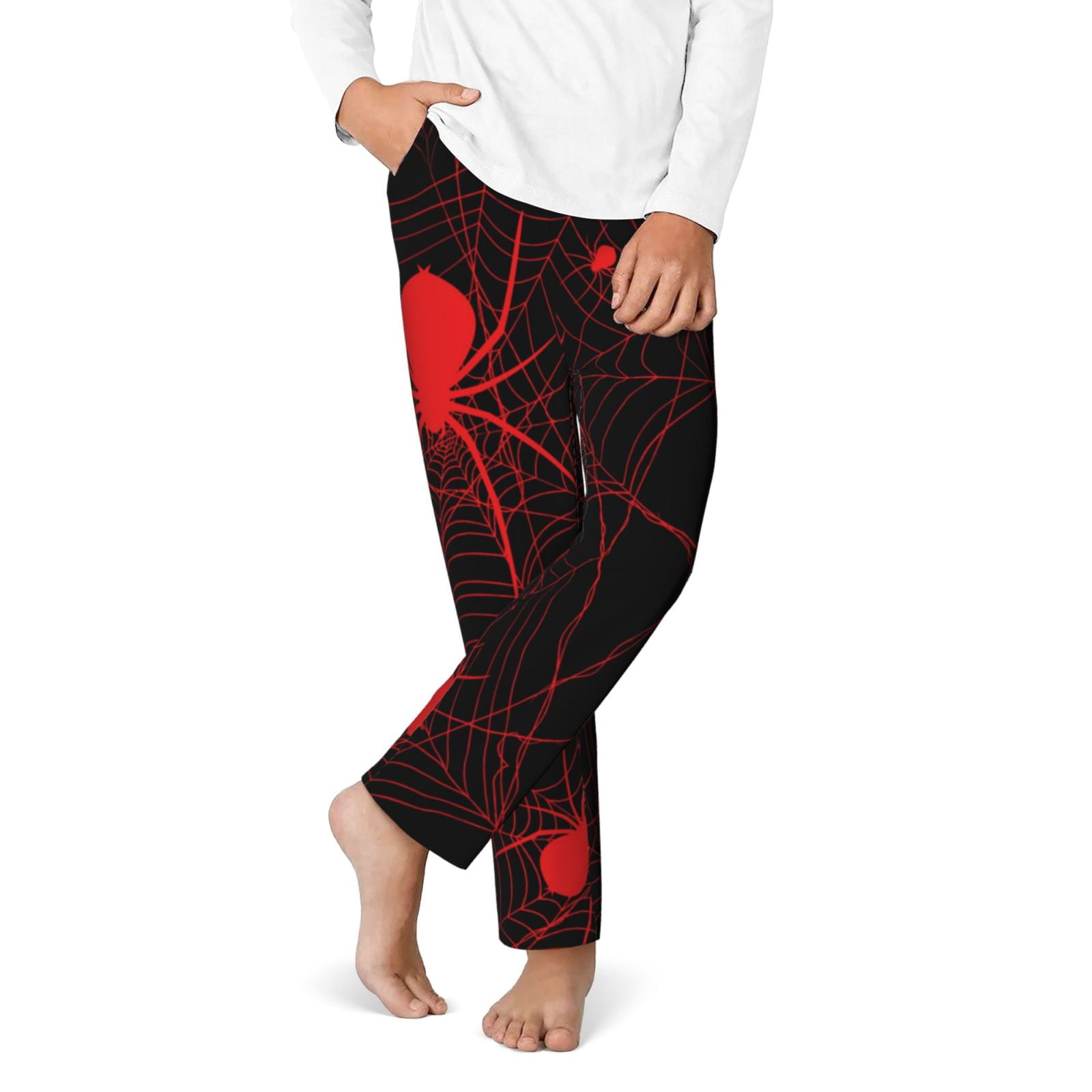 Rocae Red Spider On The Web for Teenagers' Pajama Pants,Girls lounge ...
