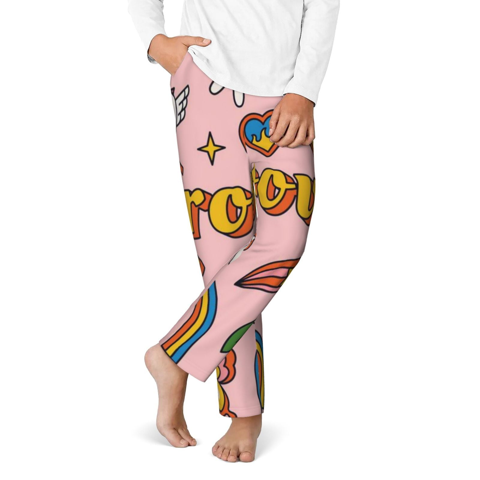 Rocae Retro 70s Hippie for Teenagers' Pajama Pants,Girls lounge pants ...