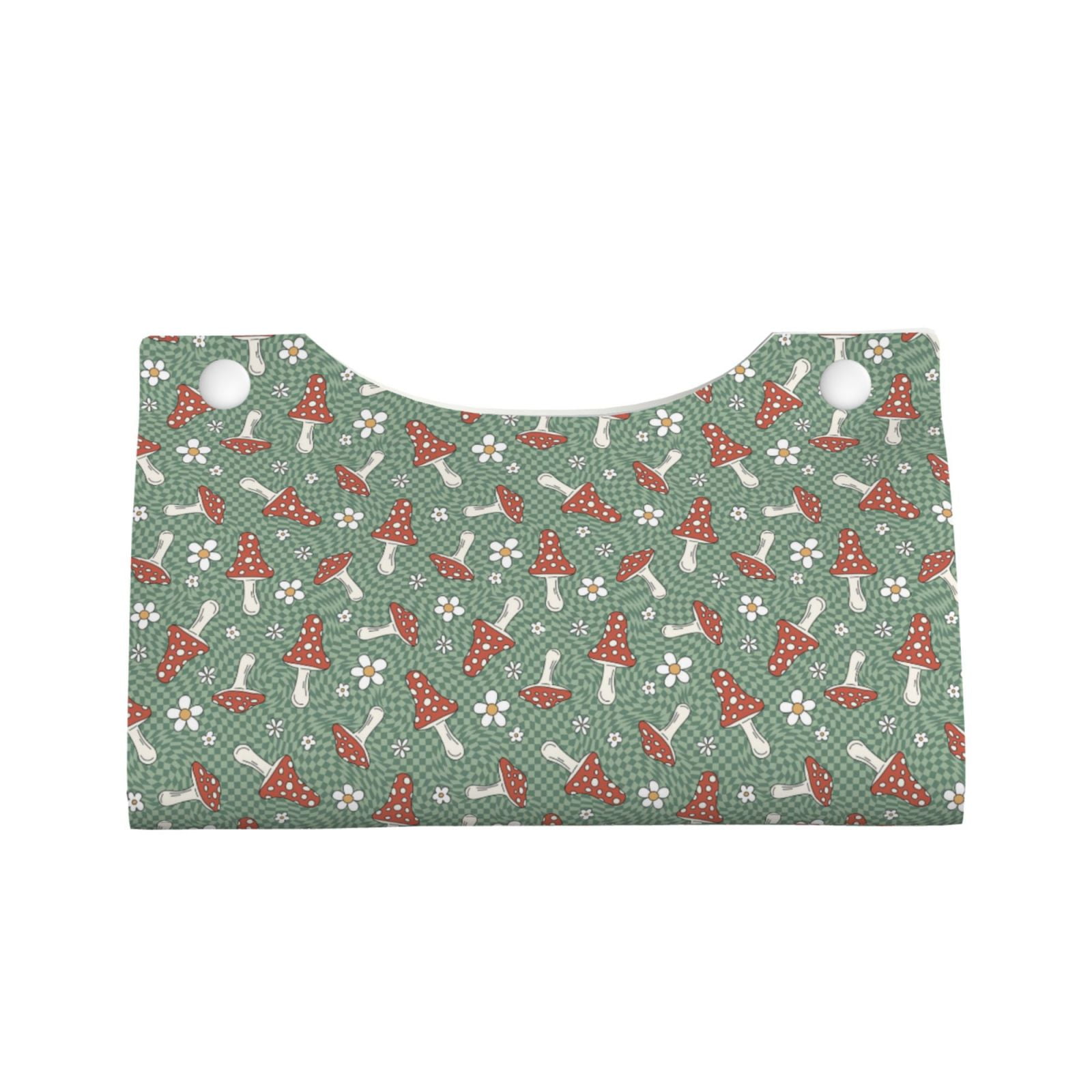 Rocae Retro Hippie Groovy Mushroom Print Long Tissue Box Lid Durable ...