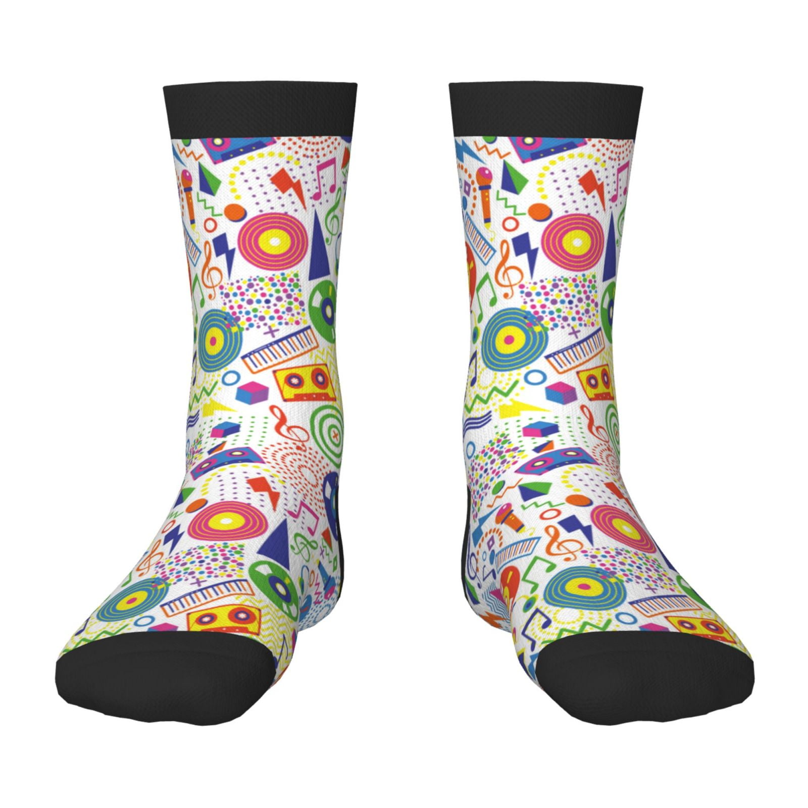 Rocae Retro Musi Disco for Girls Boys Crew Socks,Children's Socks, Kids Socks, Toddler Socks ...