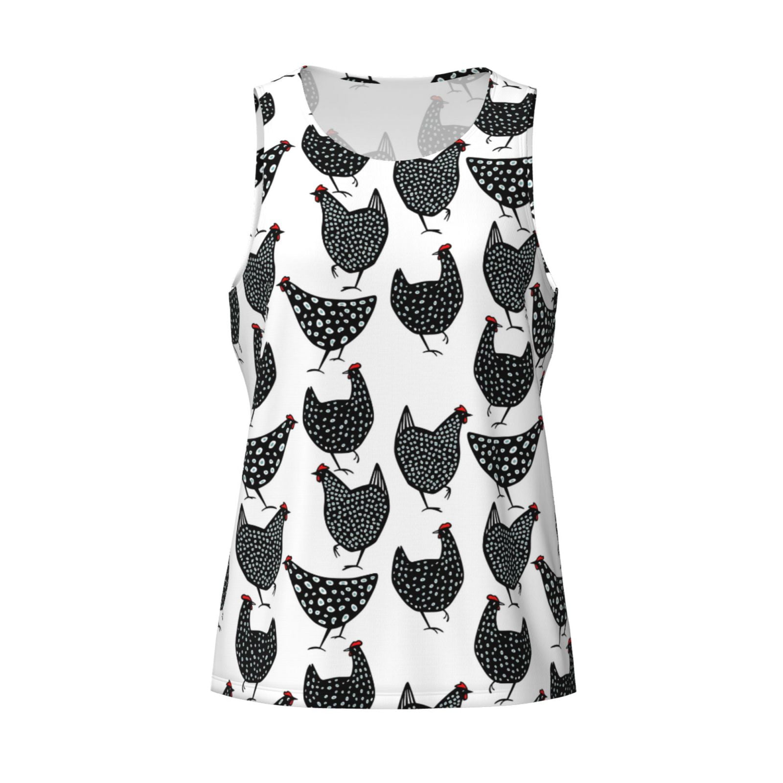 Rocae Retro Rooster for Men's Workout Tank Top Men's Running Tank Top ...