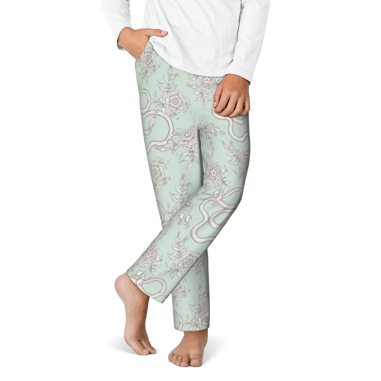 Rocae Retro Snake for Teenagers' Pajama Pants,Girls lounge pants ...
