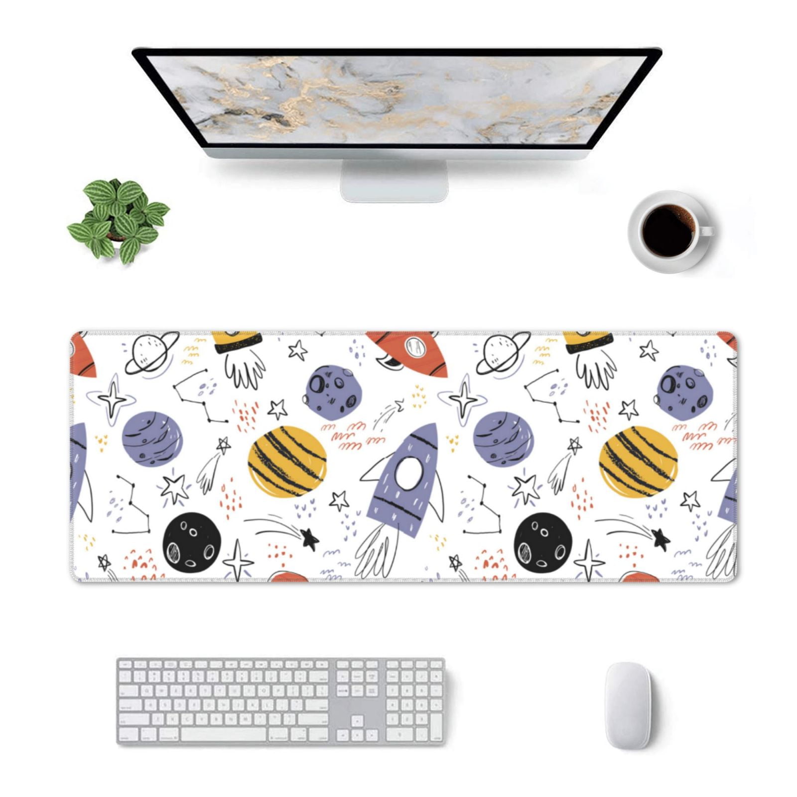 Rocae Rocket Planets for Gaming Mouse Pad, Mouse Pad Large, Office ...