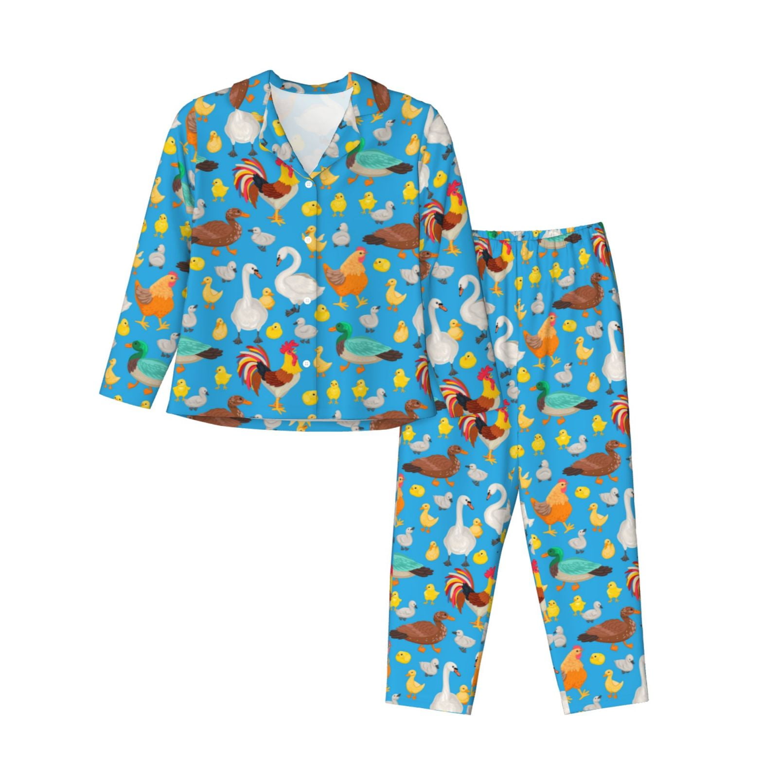 Rocae Rooster And Chickens for Pajamas for Women Set Lounge Sets Women ...