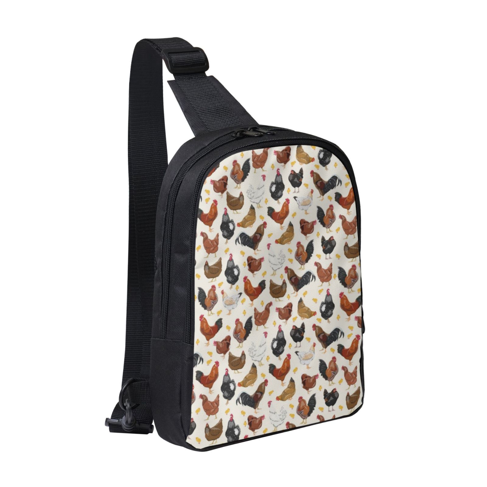 Rocae Roosters and Chickens for Lightweight Chest Bag Dual Pocket ...