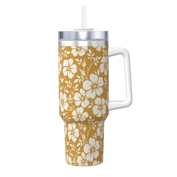 Rocae Rose Flowers for 40OZ Ice Bully With Handle Keeps Drinks Hot or ...