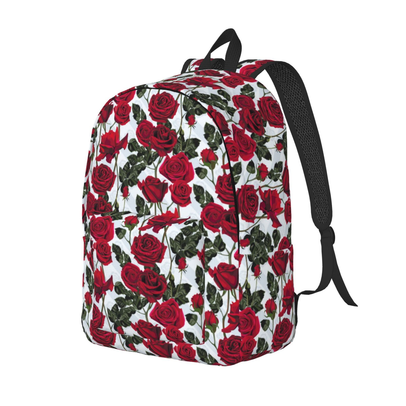 Rocae Rose Flowers for Canvas College Laptop Backpack for Men Women ...