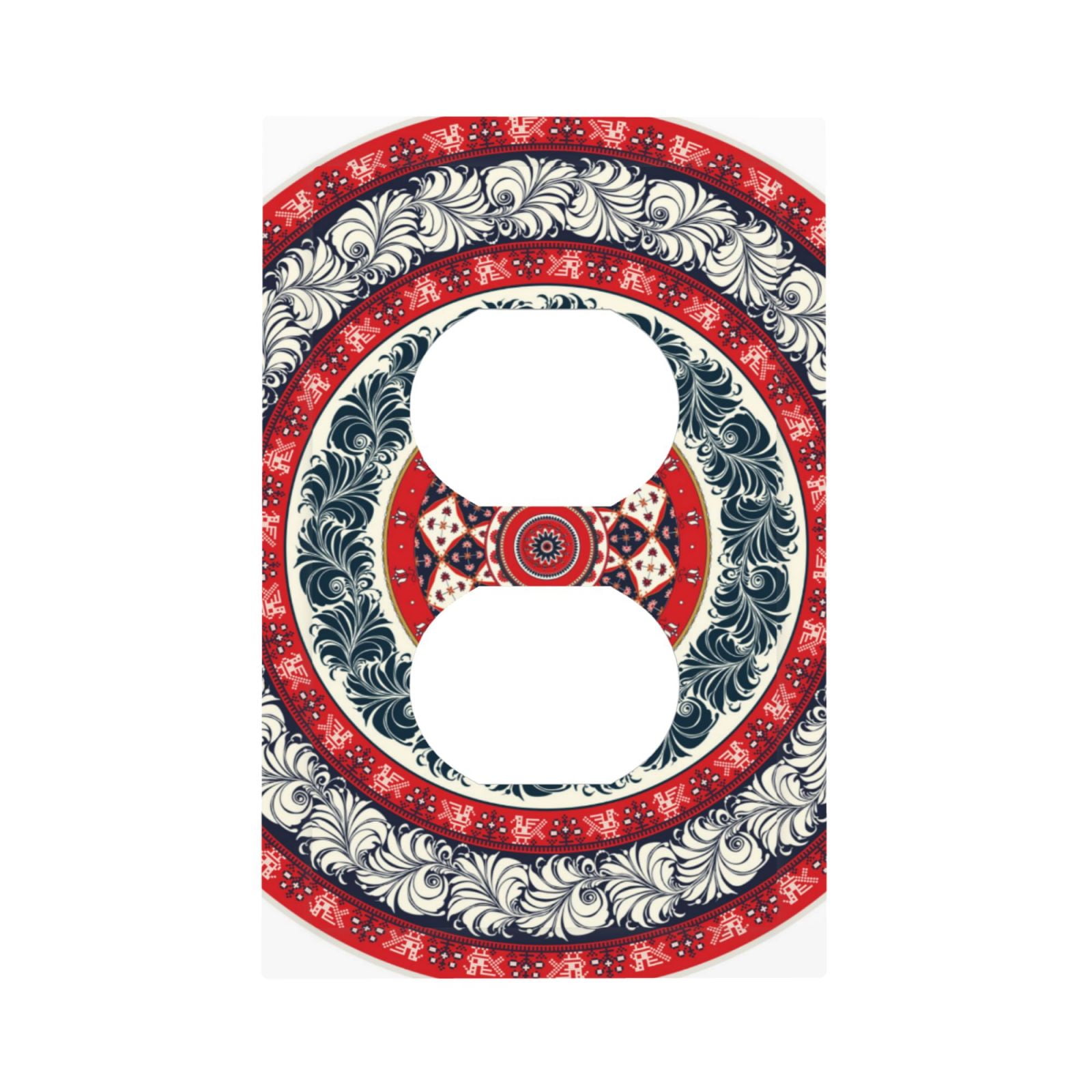 Rocae Round Design for Decorator Light Switch or Receptacle Outlet Wall ...