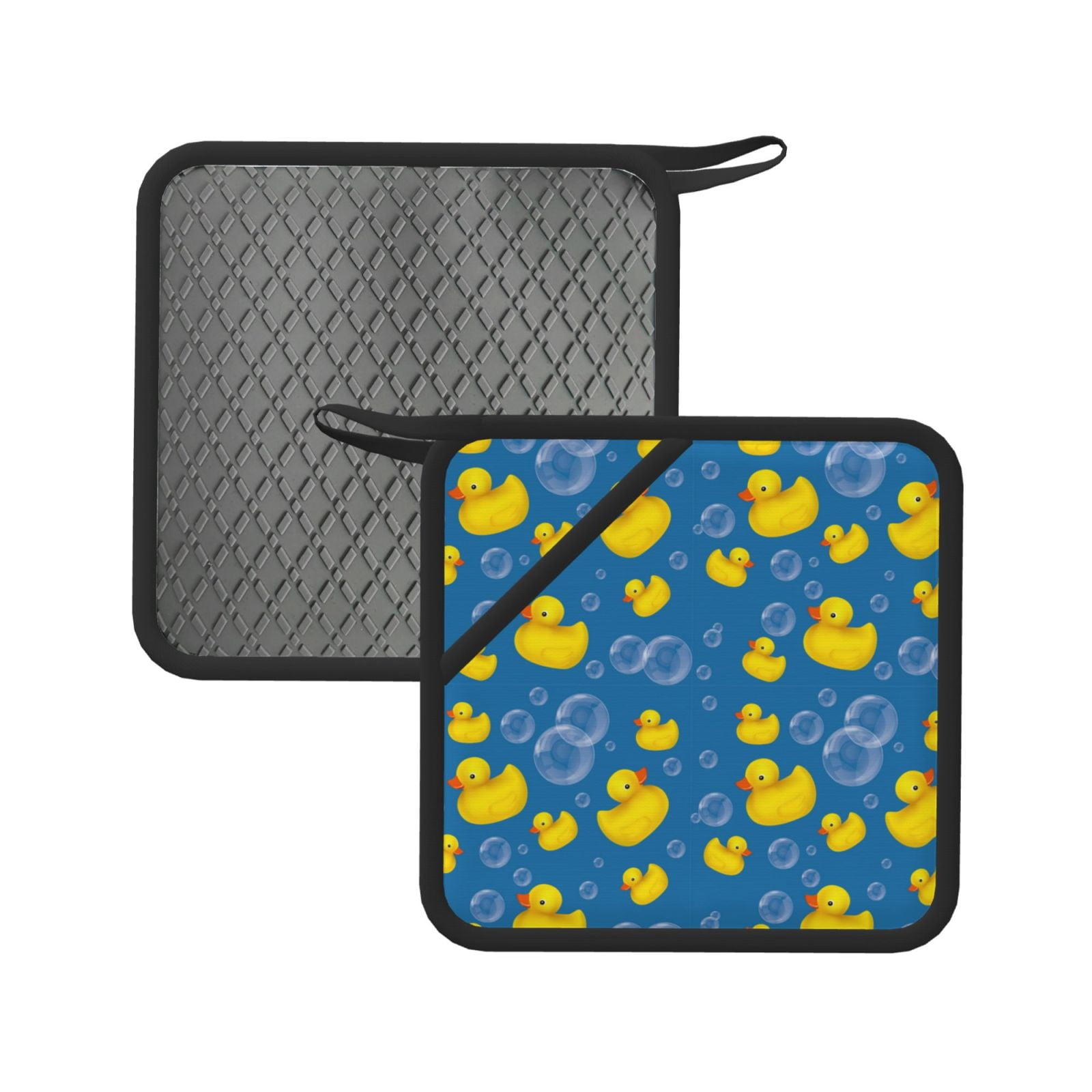 Rocae Rubber Duck for Square Silicone Anti-scalding Mat Trivet Hot Pads ...