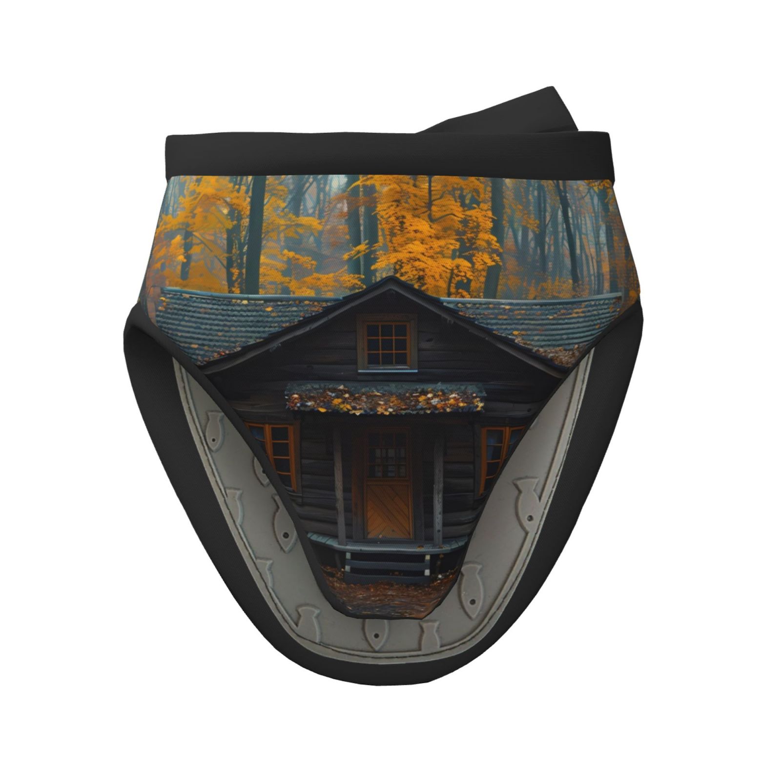 Rocae Rustic Cabin Autumn Forest for Mini Oven Mitts Rubber Oven Glove ...