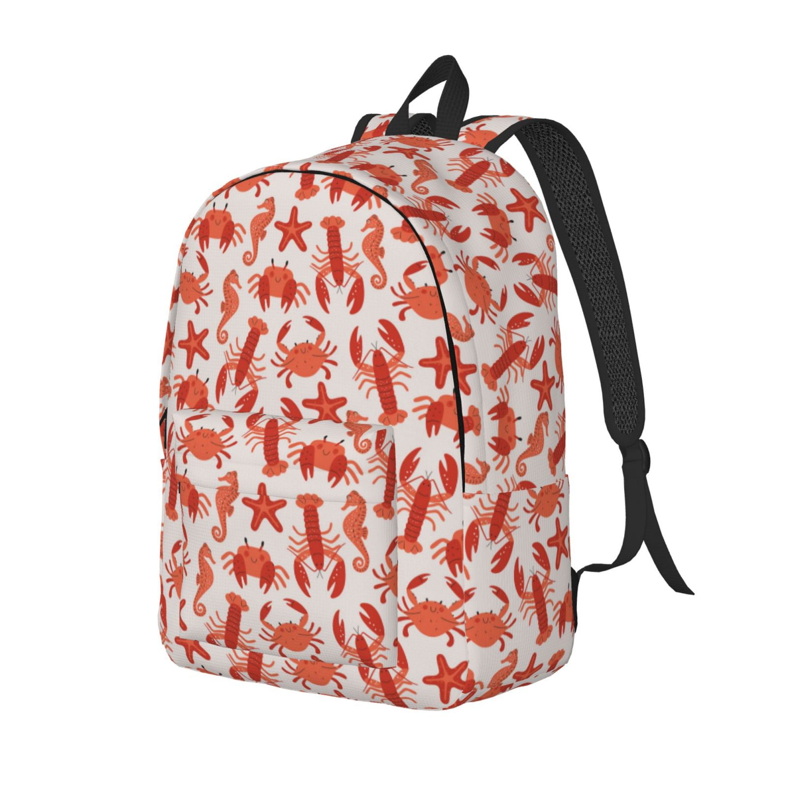 Rocae Sea Creatures for Canvas College Laptop Backpack for Men Women ...