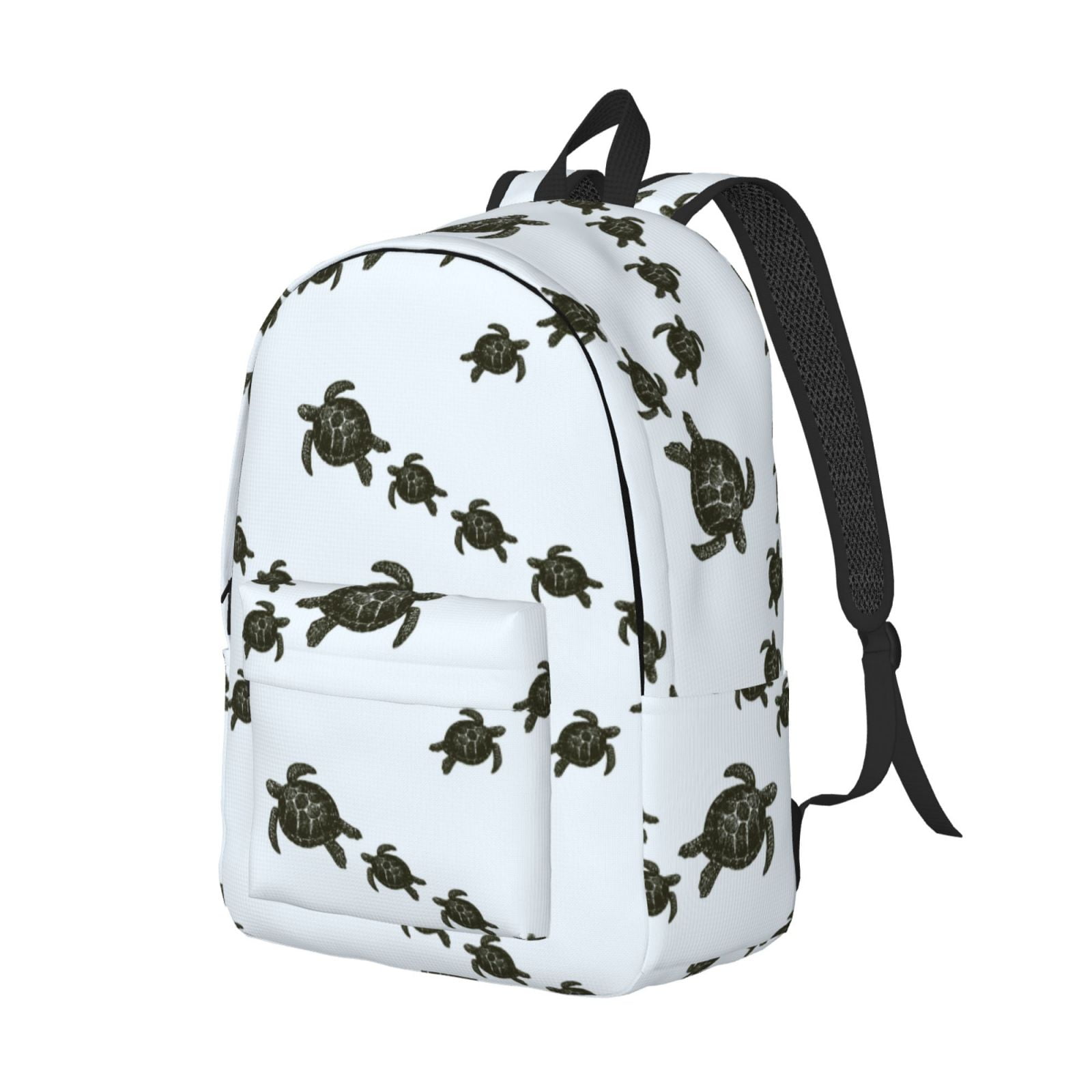 Rocae Sea Turtle for Durable Canvas Backpack Leisure Large Bag Travel ...