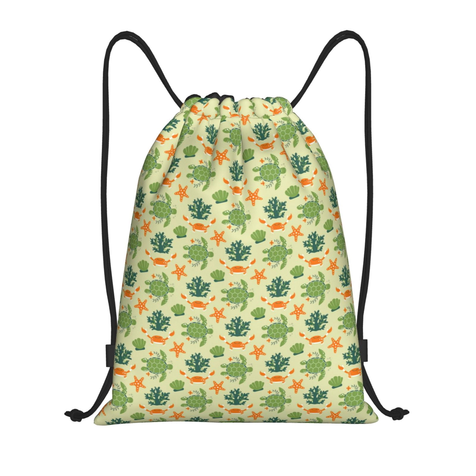 Rocae Sea Turtle for Gym Bag Drawstring Bags Gym Backpack for Gym ...