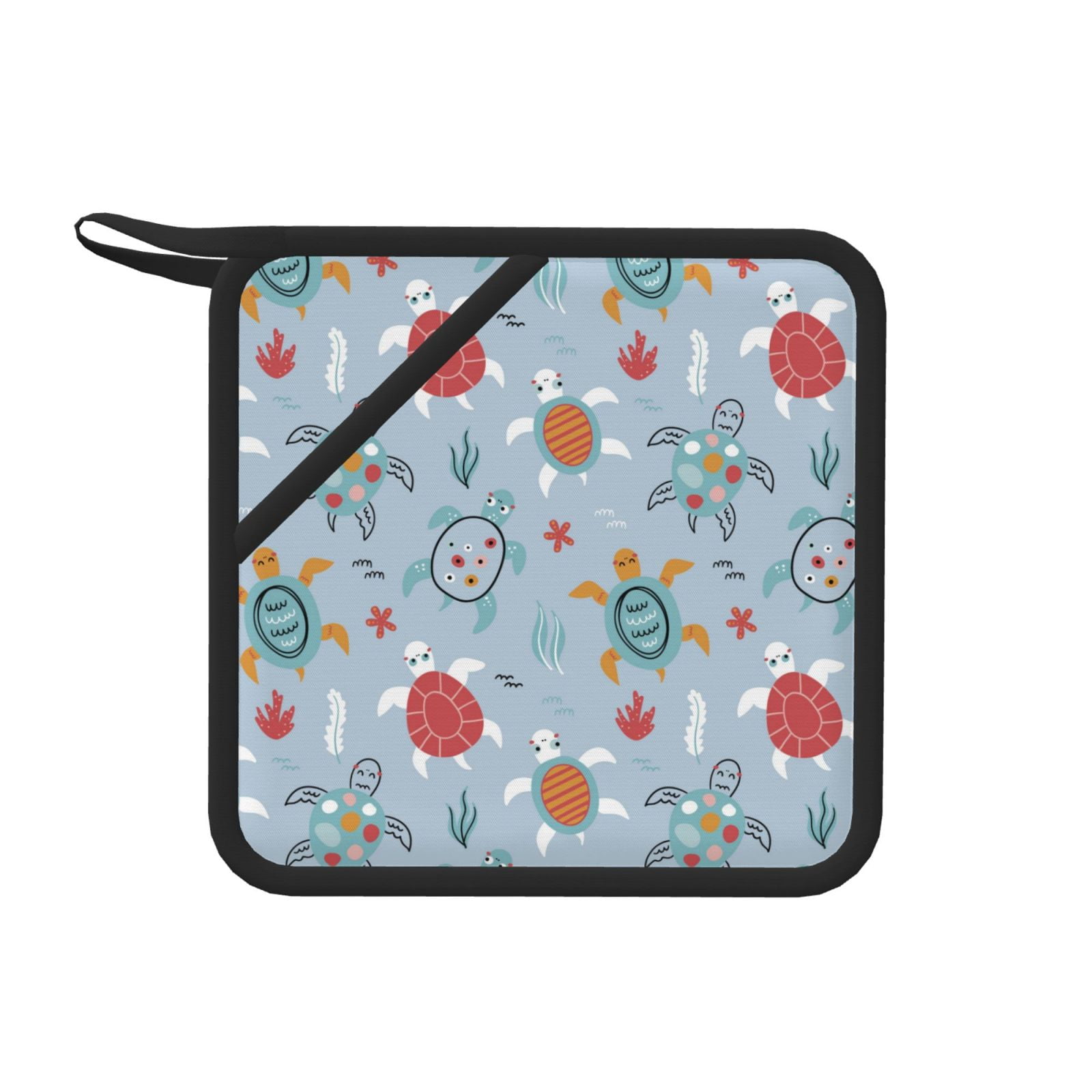 Rocae Sea Turtle for Square Silicone Anti-scalding Mat Trivet Hot Pads ...