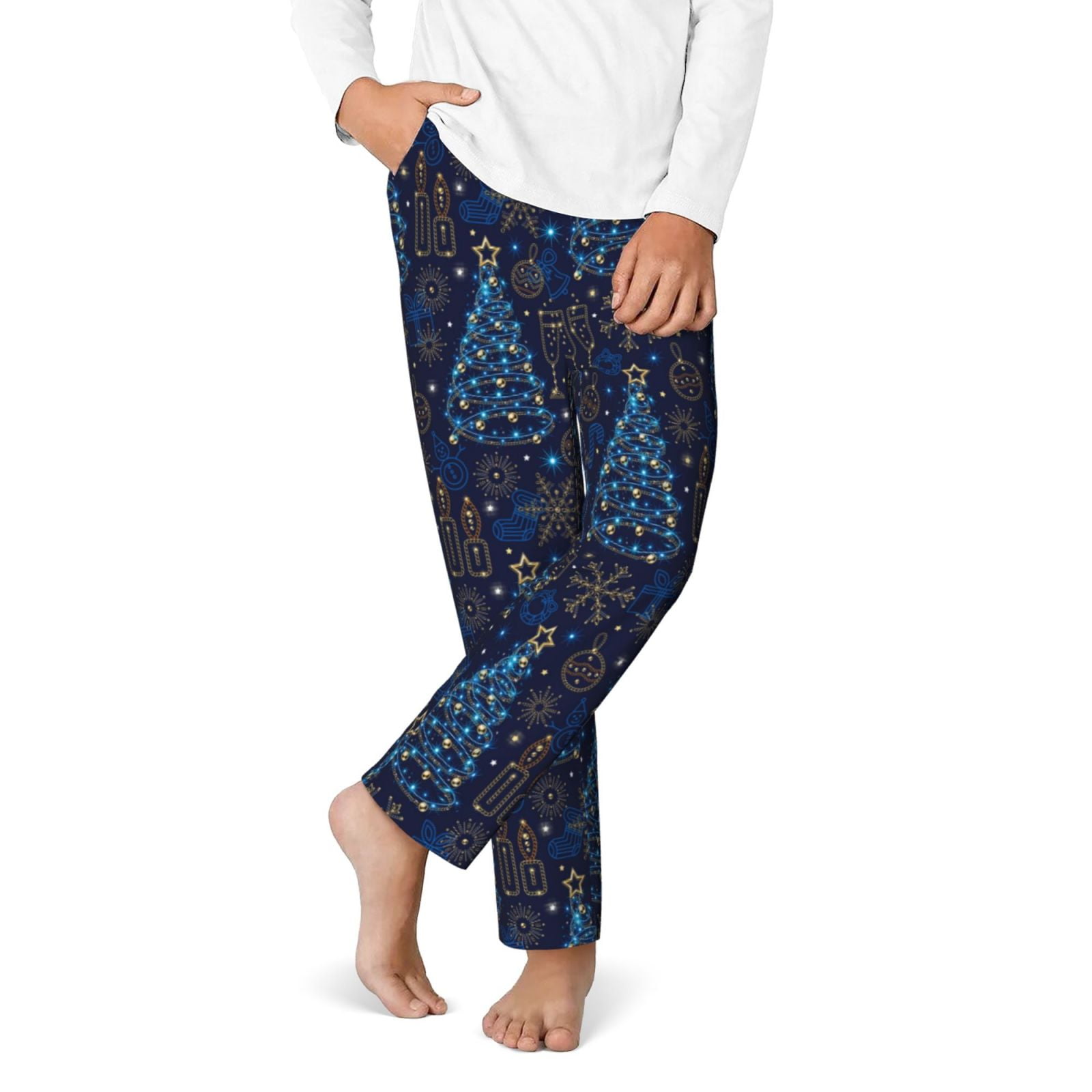 Rocae Shining Christmas Tree for Teenagers' Pajama Pants,Girls lounge ...