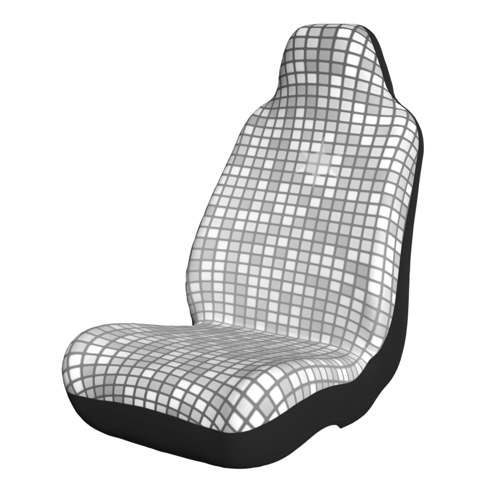 Rocae Silver Mosaic Print Seat Covers for Cars Trucks and SUVs,Easy to ...