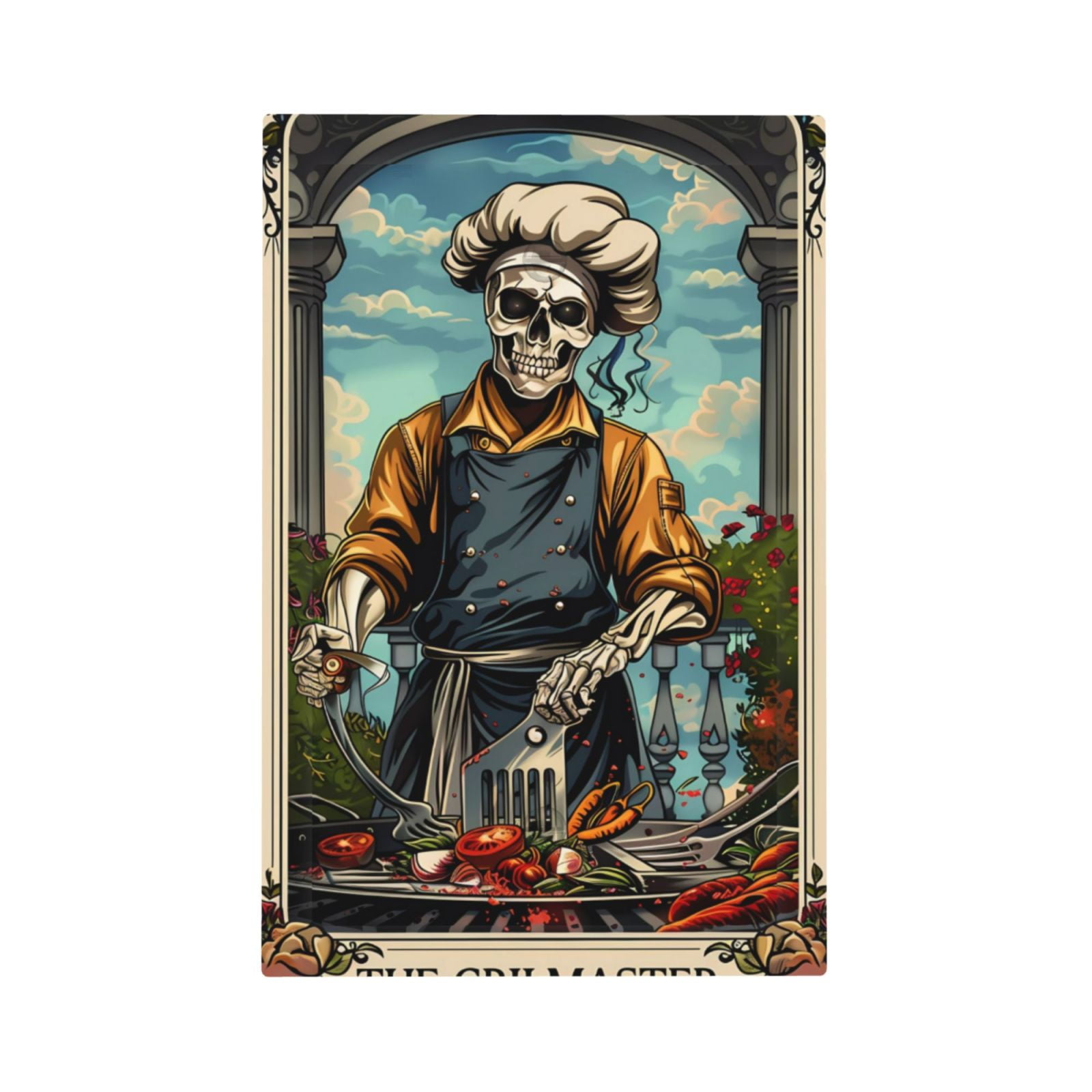 Rocae Skeleton Chef BBQ Scene for Decorator Light Switch or Receptacle ...