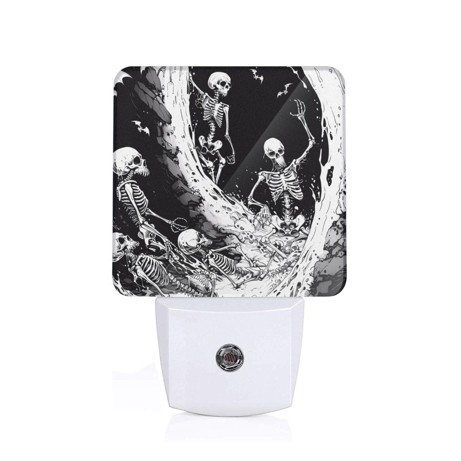 Rocae Skeleton Wave Artwork for 0.5W Plug in Night Light, Dusk to Dawn ...