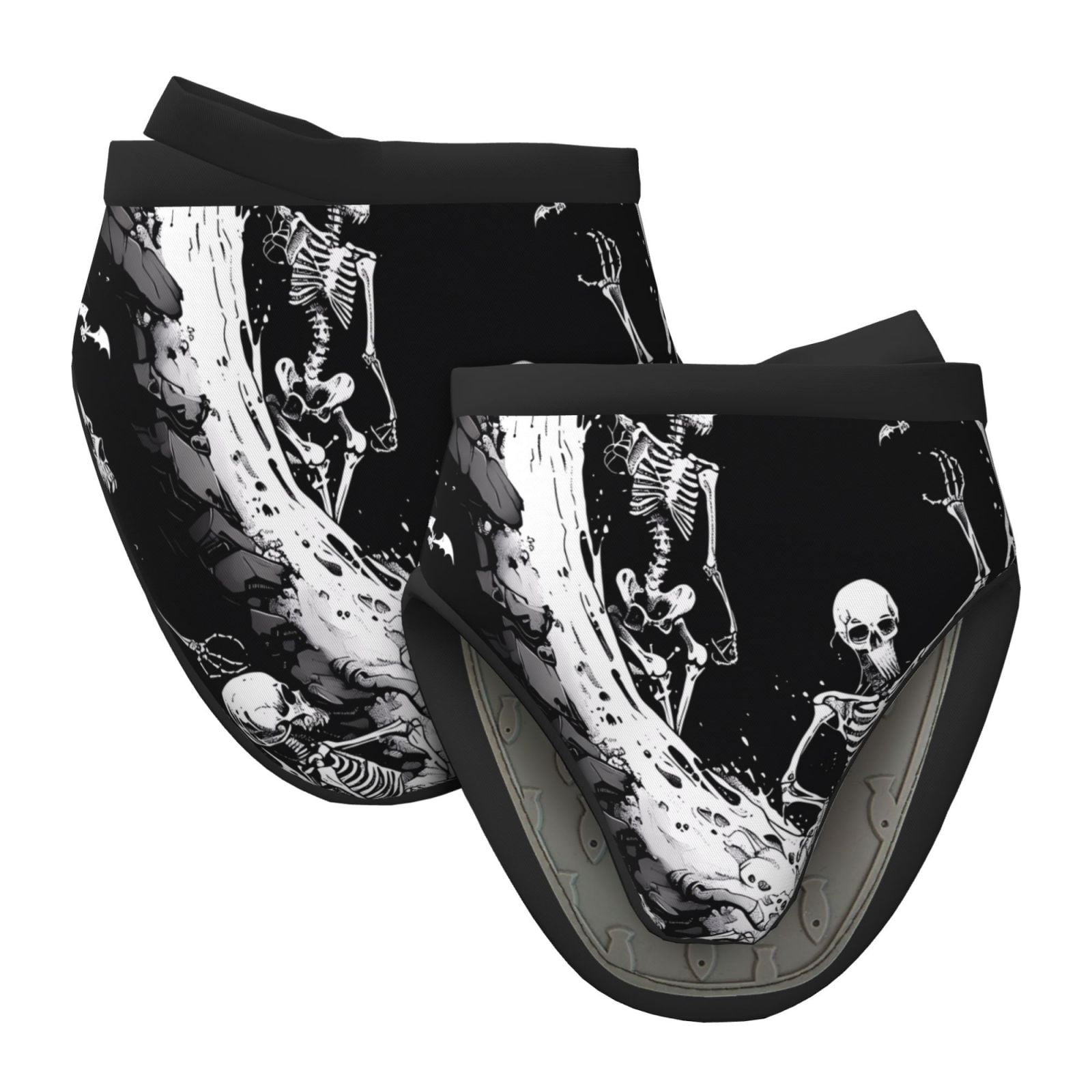 Rocae Skeleton Wave Artwork for Mini Oven Mitts Rubber Oven Glove ...