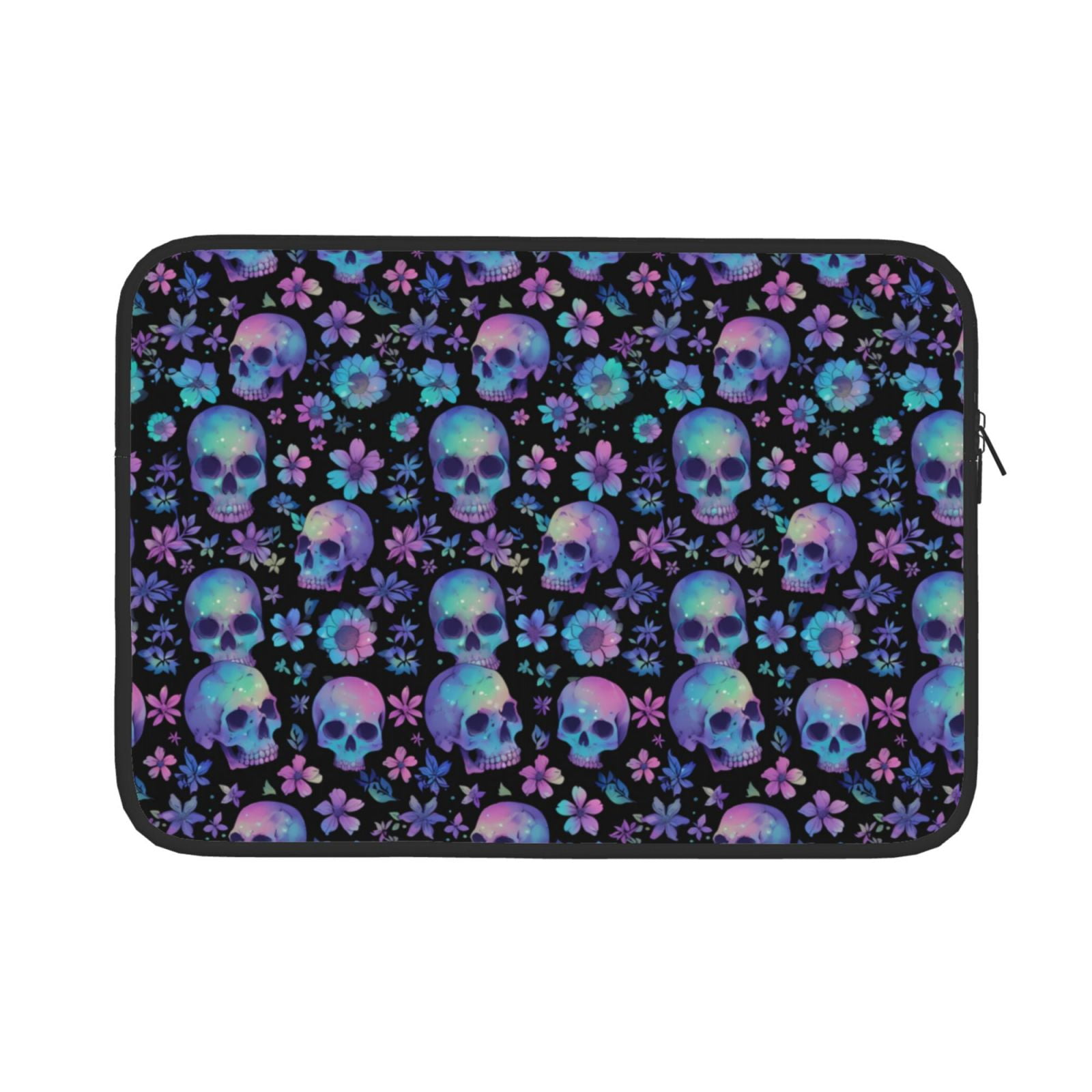 Rocae Skull Flower Blue for Classic Slim Ergonomic Briefcase and ...