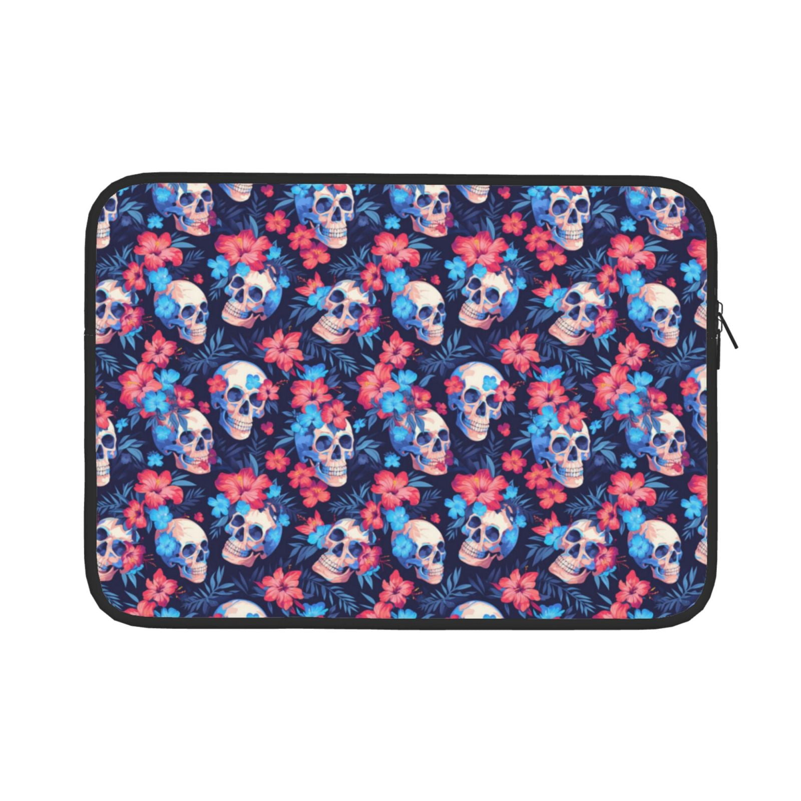 Rocae Skull flower blue for Classic Slim Ergonomic Briefcase and ...
