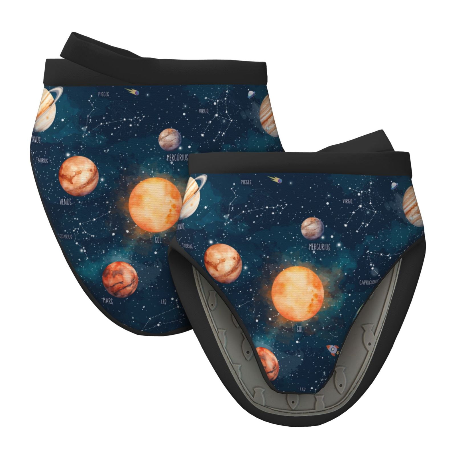 Rocae Solar System And Planets for Mini Oven Mitts Rubber Oven Glove ...