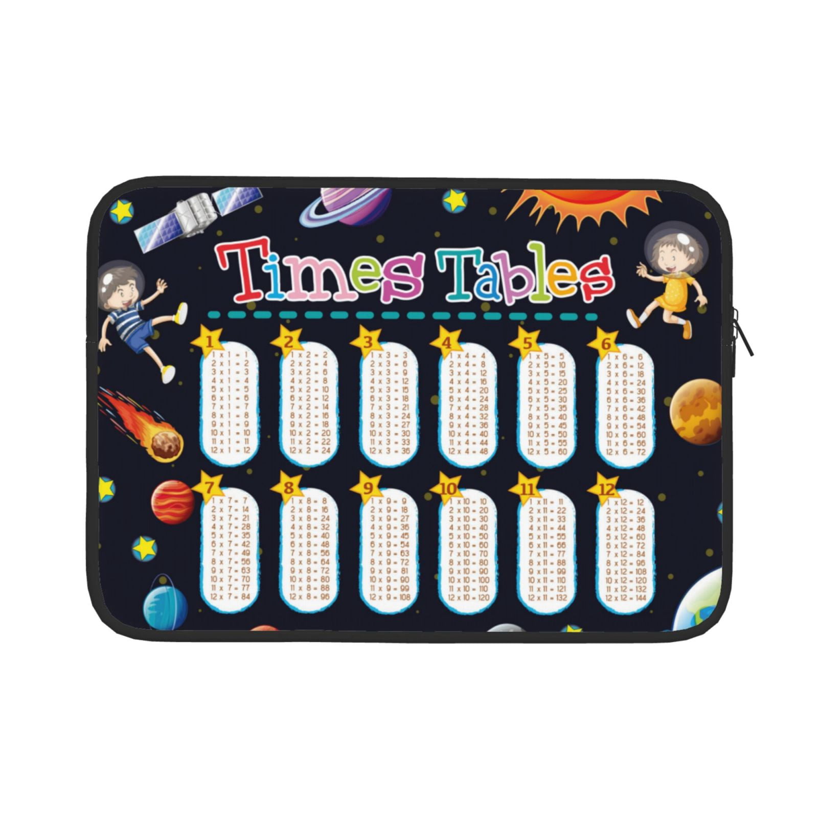 Rocae Space Math Times Tables for Classic Slim Ergonomic Briefcase and ...