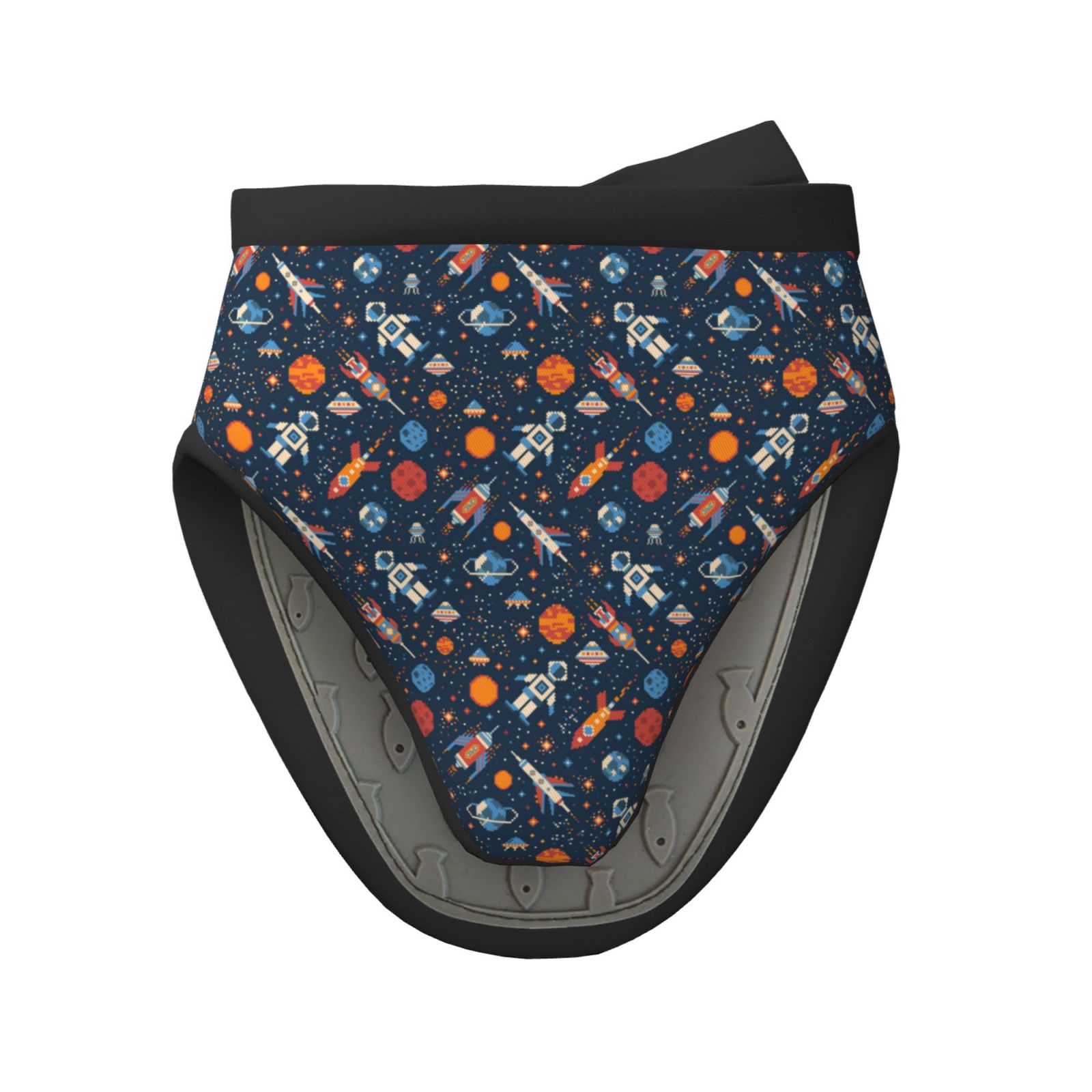 Rocae Spaceships And Stars In Outer Space for Mini Oven Mitts Rubber ...