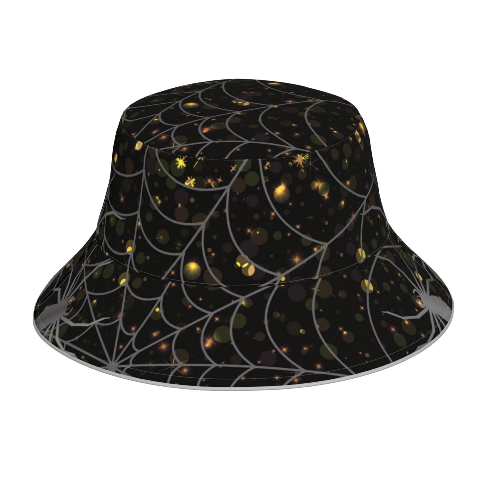 Rocae Spiderweb Bats And A Spider for reflective Bucket Hat for Men ...
