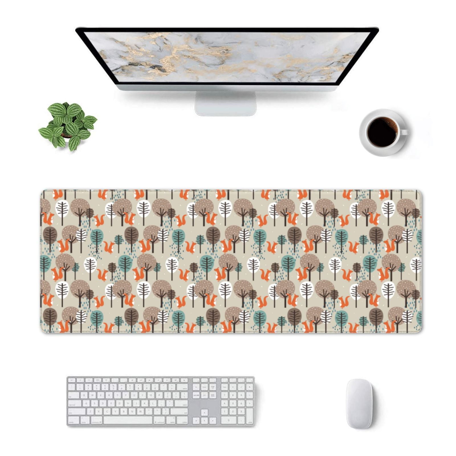 Rocae Squirrels and Trees for Gaming Mouse Pad, Mouse Pad Large, Office ...