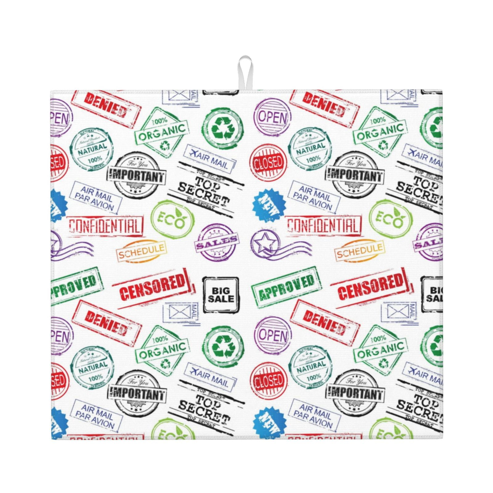 Rocae Stamp Set Collection for Drying Mat for Kitchen 16*18 inch Easy ...