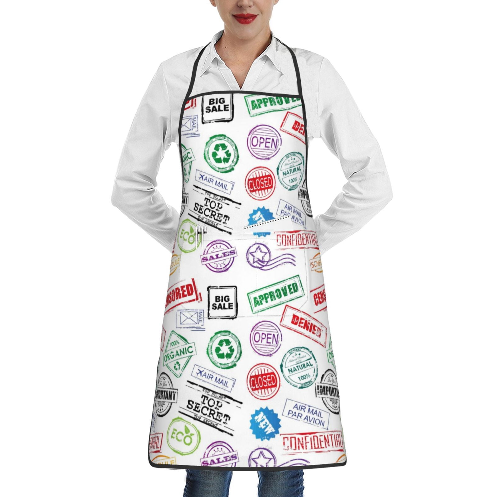 Rocae Stamp Set Collection for Kitchen Aprons for Women Adjustable ...