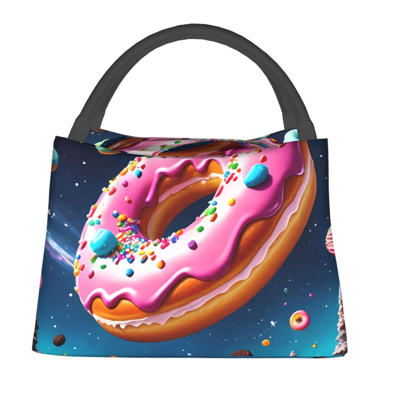 Rocae Starry Sky Pine Tree Donut for Insulated Lunch Bag for Women Men ...