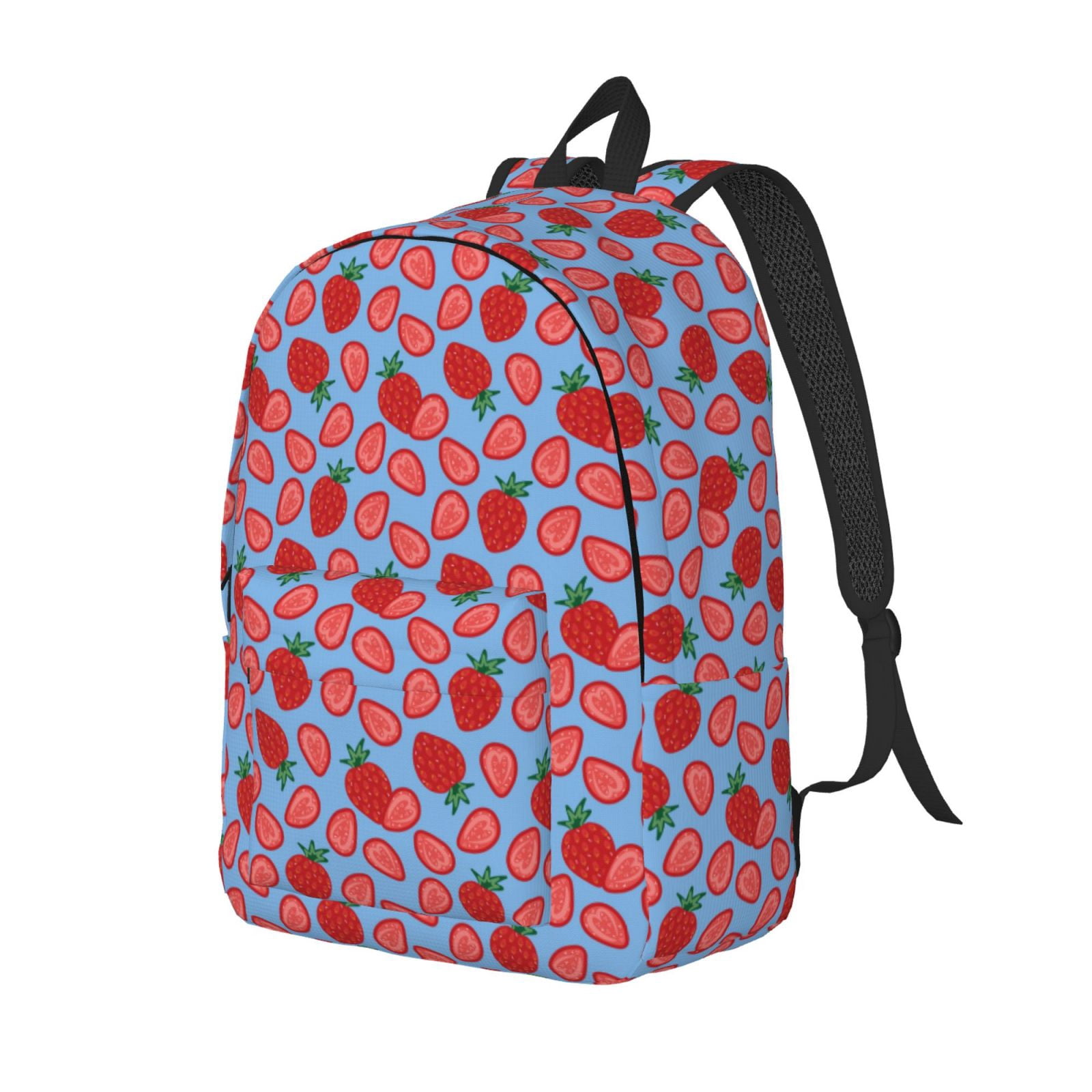 Rocae Strawberries for Canvas College Laptop Backpack for Men Women ...