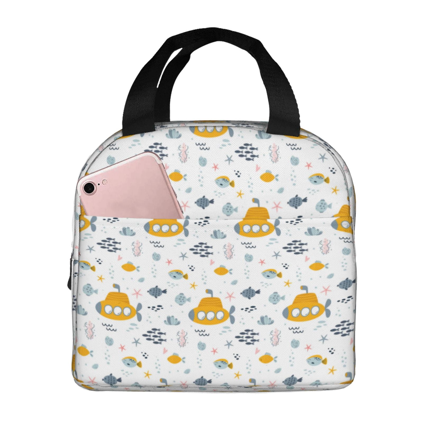 Rocae Submarine Ship for Insulated Lunch Bag for Women Men,Large Lunch ...