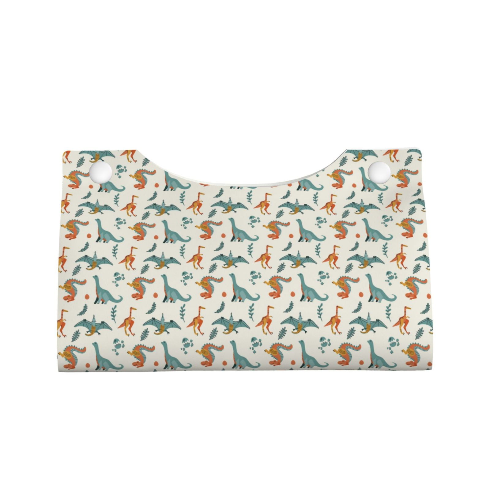Rocae Summer Dinosaur Print Long Tissue Box Lid Durable Leather Tissue ...