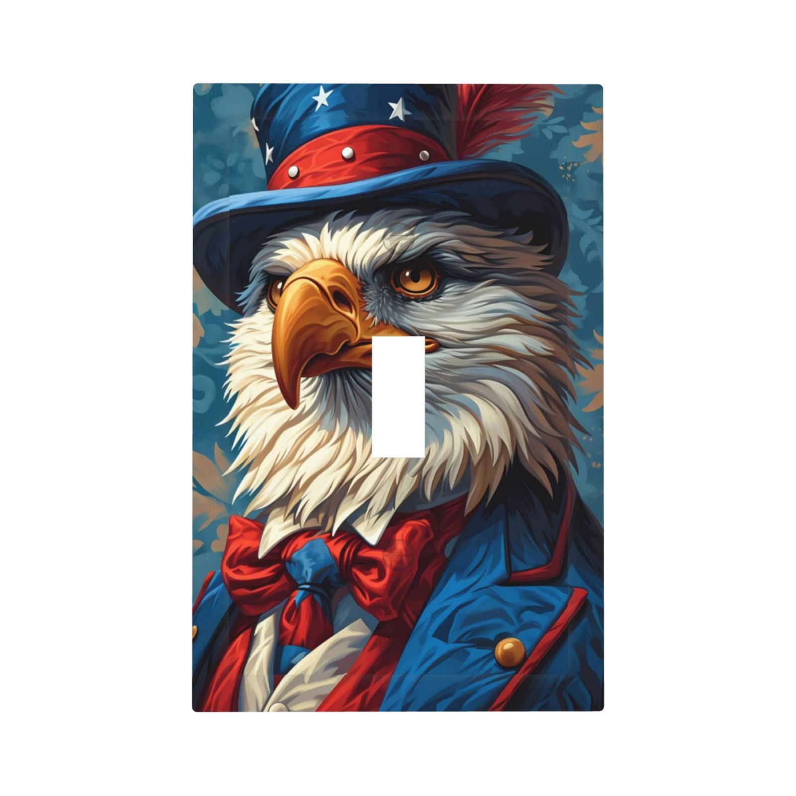 Rocae Surreal Bald Eagle Gentleman for Decorator Light Switch or ...