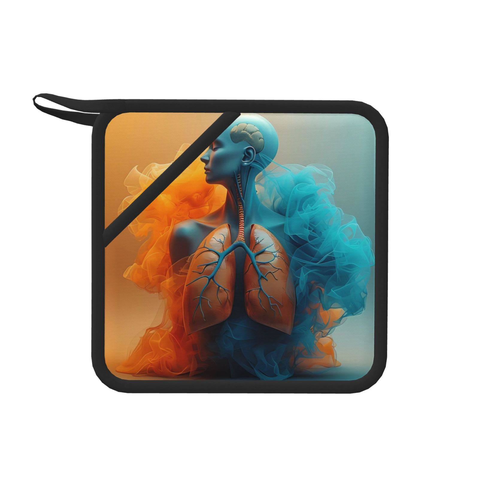 Rocae Surreal Body Art for Square Silicone Anti-scalding Mat Trivet Hot ...