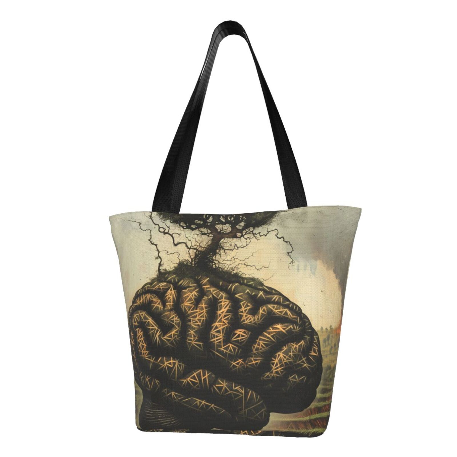 Rocae Surreal Brain Tree for Shoulder Bags for Women Tote Bag for Women ...