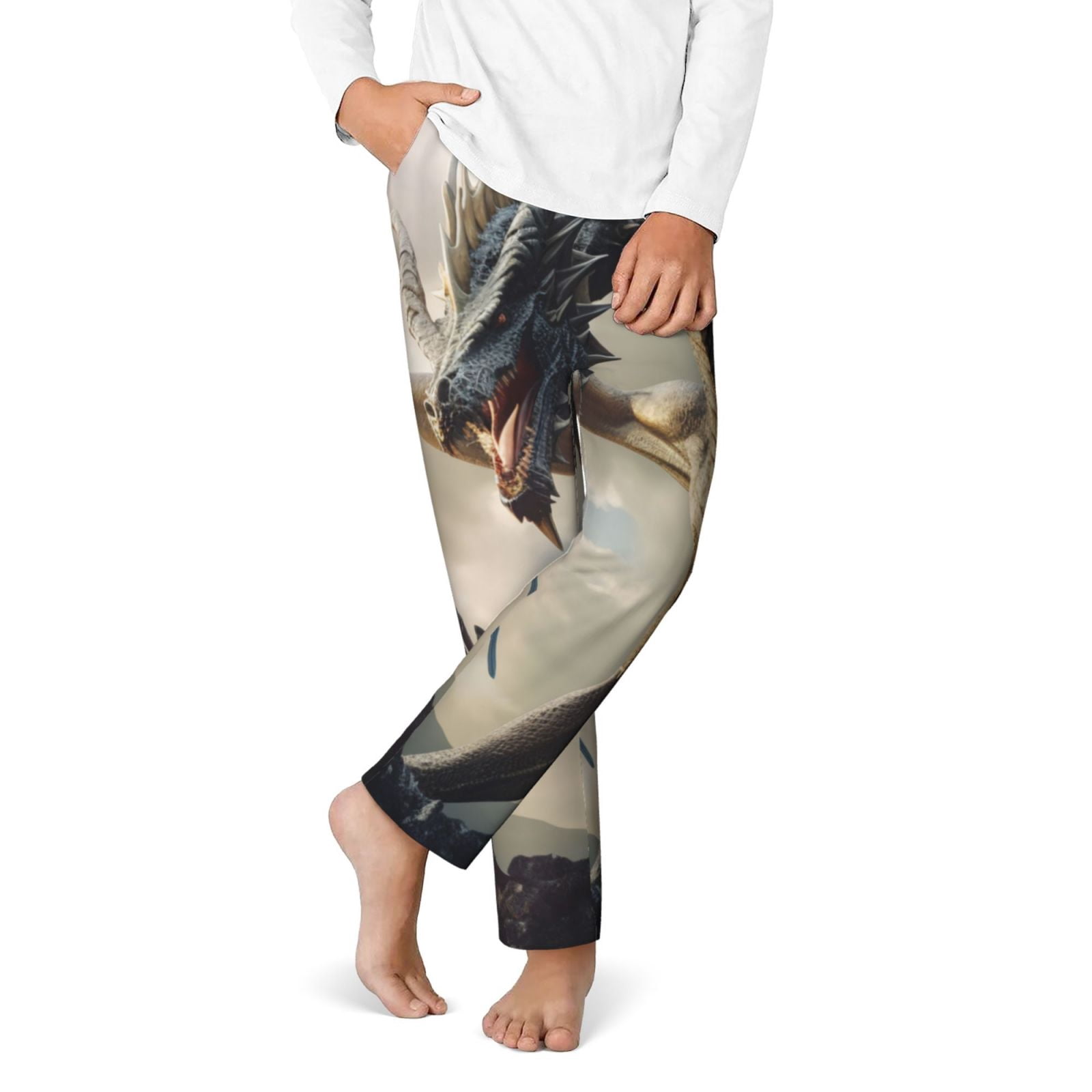 Rocae Swordsman Cool Dragon for Teenagers' Pajama Pants,Girls lounge ...