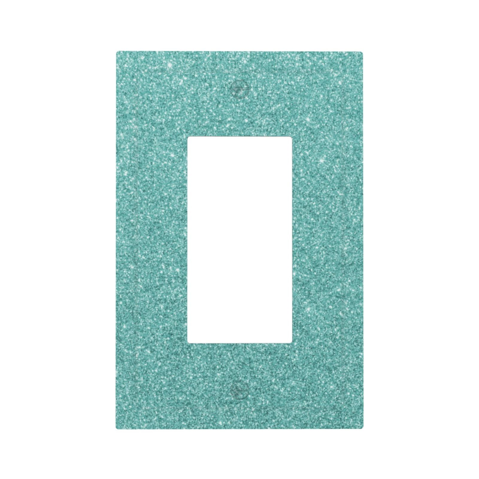 Rocae Teal Green Glitter for Decorator Light Switch or Receptacle ...